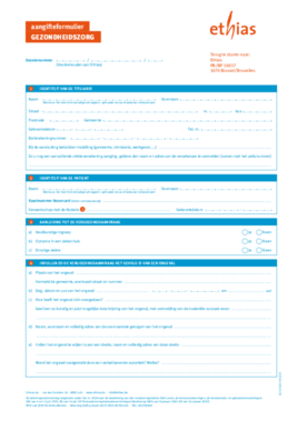 Ethias - aangifteformulier | AZ Rivierenland